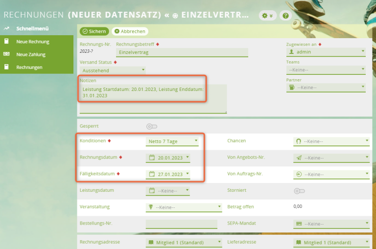 Verträge der Vereinsmitglieder verwalten und Beiträge abrechnen - 1CRM: Das CRM-System - 1CRM ...